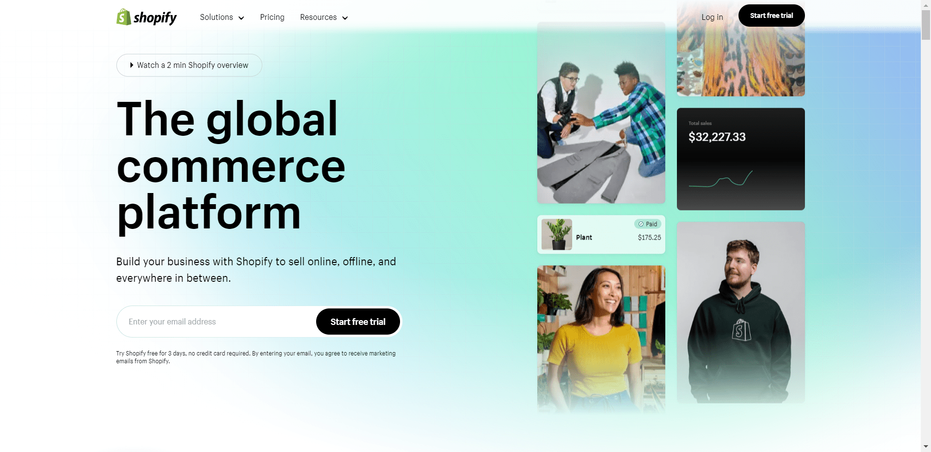 Shopify Free Trial 2025: Exclusive 33 Days At $1